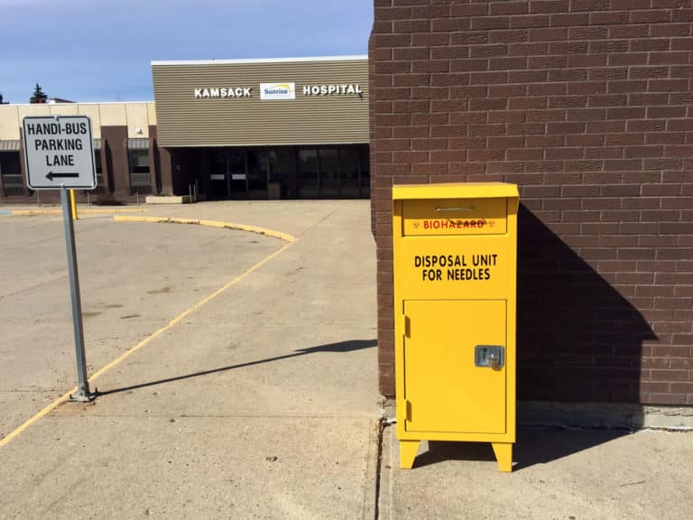 72-Litre Needle Drop Box (SYDB72) - Biomed Recovery & Disposal Ltd.