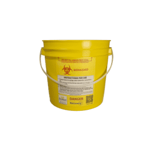 4.55-Litre Yellow Biohazard Pail with Gasket Lid - (RYBP5-RYGL6 ...